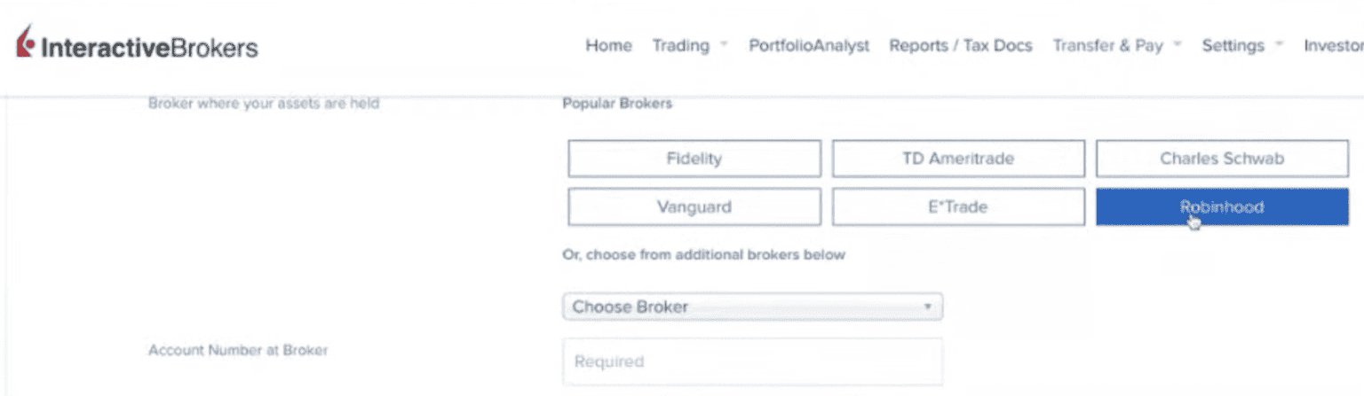 How To Transfer From E*TRADE To Interactive Brokers